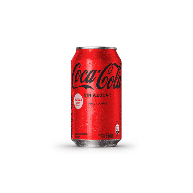 Gaseosa Coca Cola Zero Sin Azúcar Lata 355ml | T. Atiende Supermarket Gaseosa Coca Cola Zero Sin Azúcar Lata 355ml | T. Atiende Supermarket